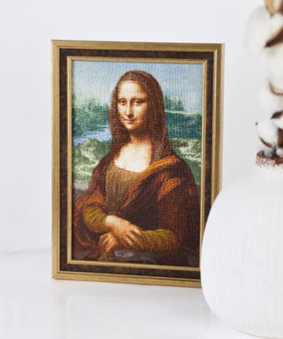 Siuvinėjimo komplektas kryželiu „Mona Liza“ — klasikinis šedevras ...